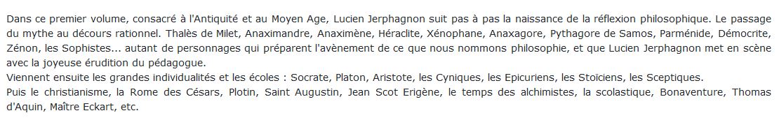 Histoire de la pensée. Philosophies et philosophes. Tome 1, Lucien ...