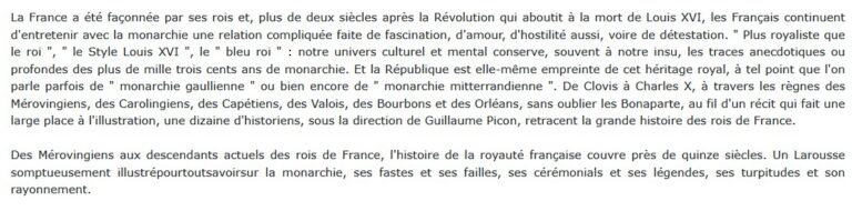 Le Larousse des Rois de France, Anne-Hélène Allirot, Antoine Auger ...