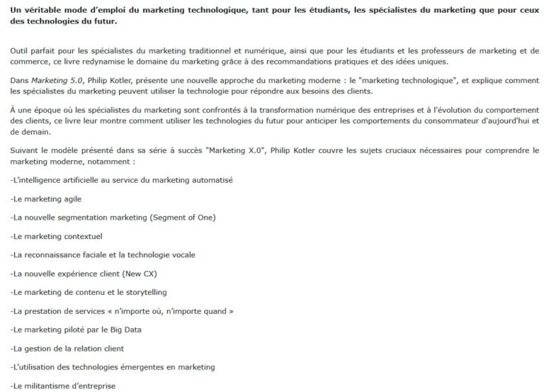 Marketing 5.0, Philip Kotler